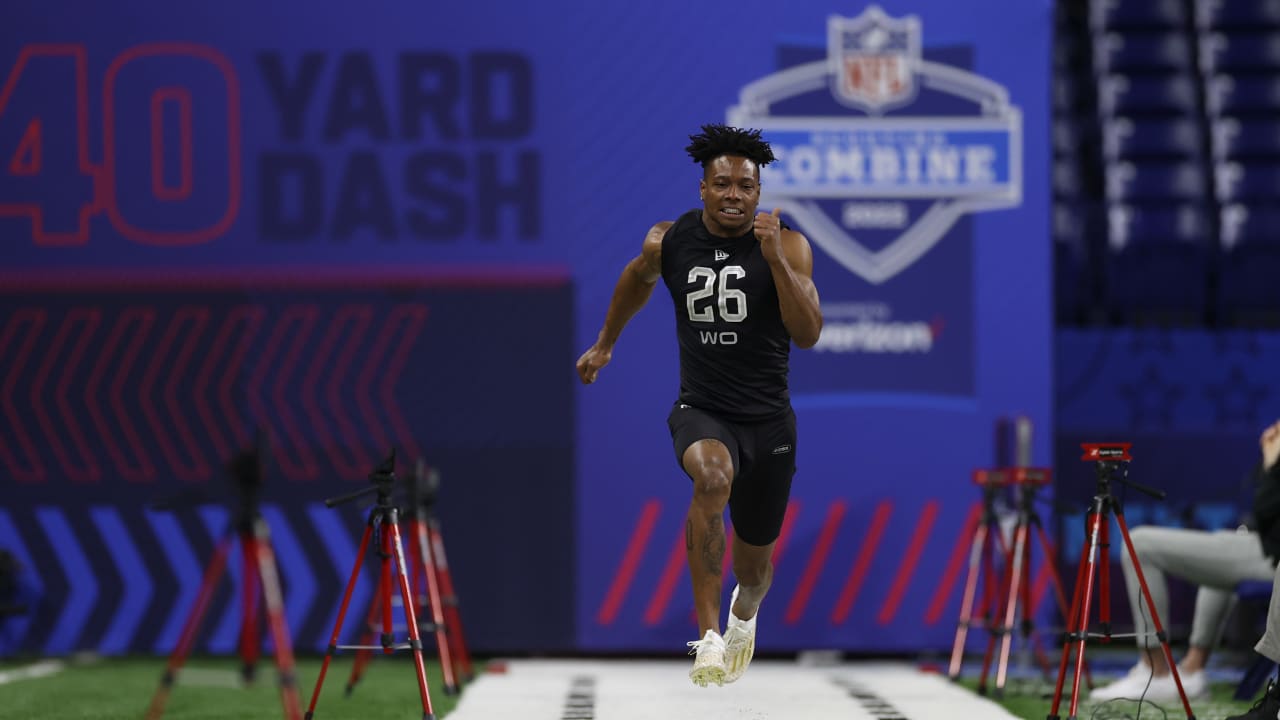 Wide receiver Charleston Rambo runs official 4.57-second 40-yard dash ...