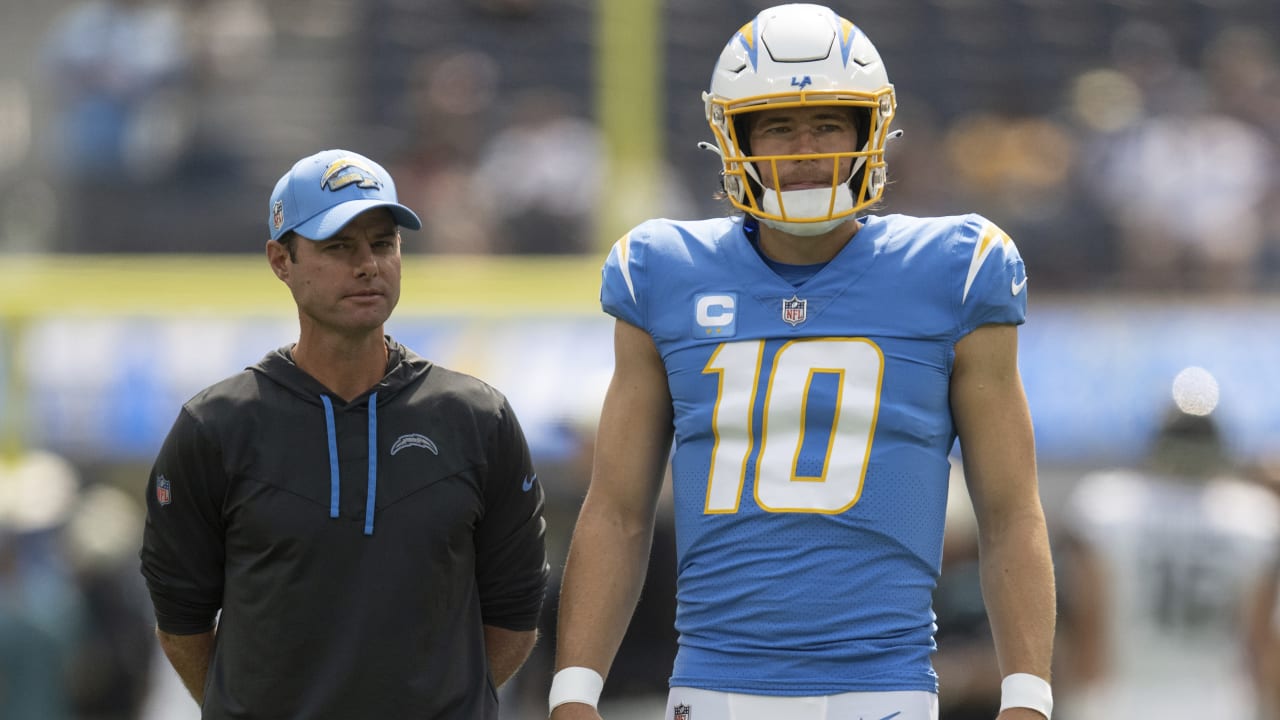 Chargers coach Brandon Staley says contract negotiations with QB Justin ...