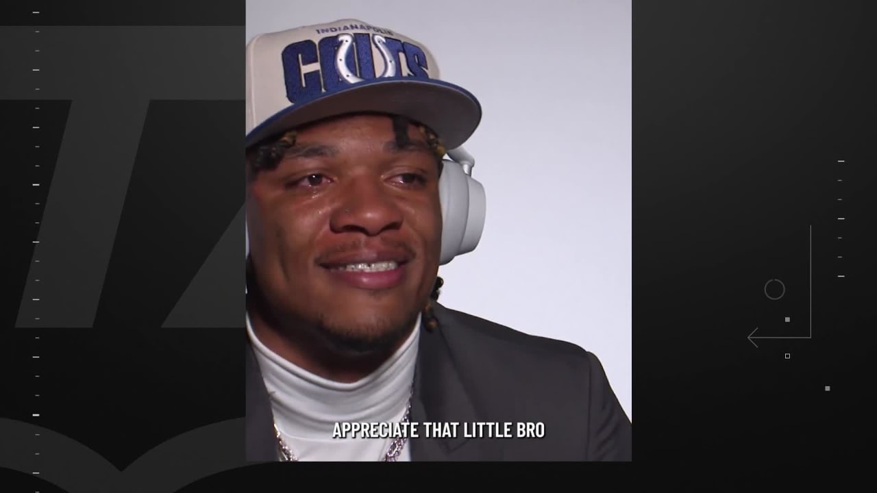 Anthony Richardson gets emotional after brother's National Sibling Day ...