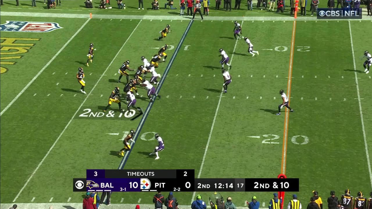 Pittsburgh Steelers wide receiver George Pickens' leaping toe-tap catch ...