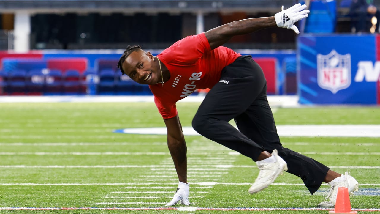 Wide receiver Zay Flowers' 2023 NFL Scouting Combine workout