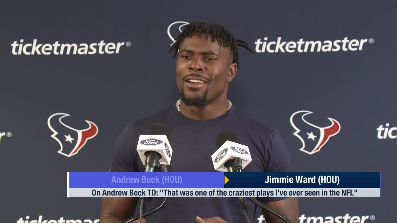 Houston Texans safety Jimmie Ward on fullback Andrew Beck TD: 'That was ...
