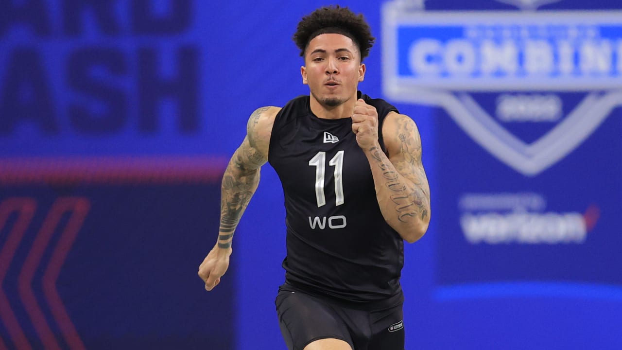 Wide receiver Ty Fryfogle runs official 4.53-second 40-yard dash at the ...
