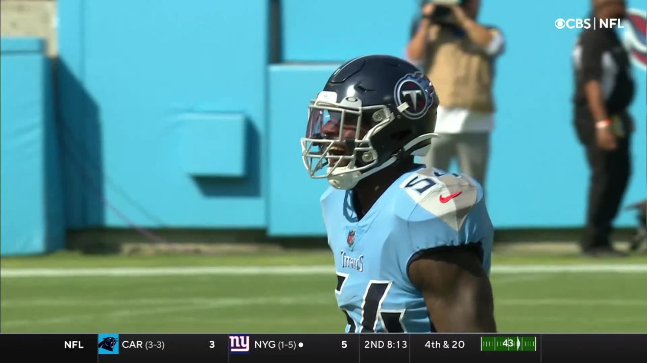Tennessee Titans linebacker Rashaan Evans intercepts Patrick Mahomes ...