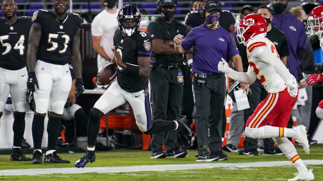 Baltimore Ravens quarterback Lamar Jackson hits turbo on designed QB ...