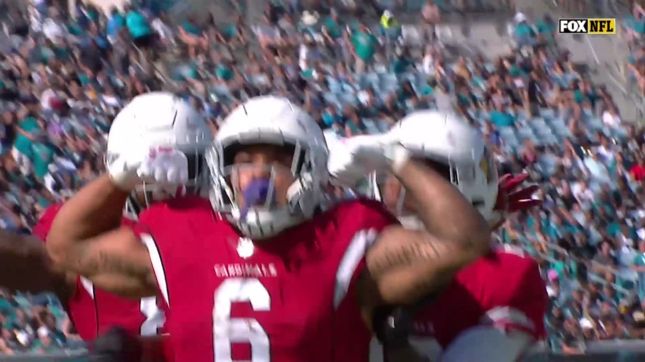 Arizona Cardinals running back James Conner powers through goal-line ...