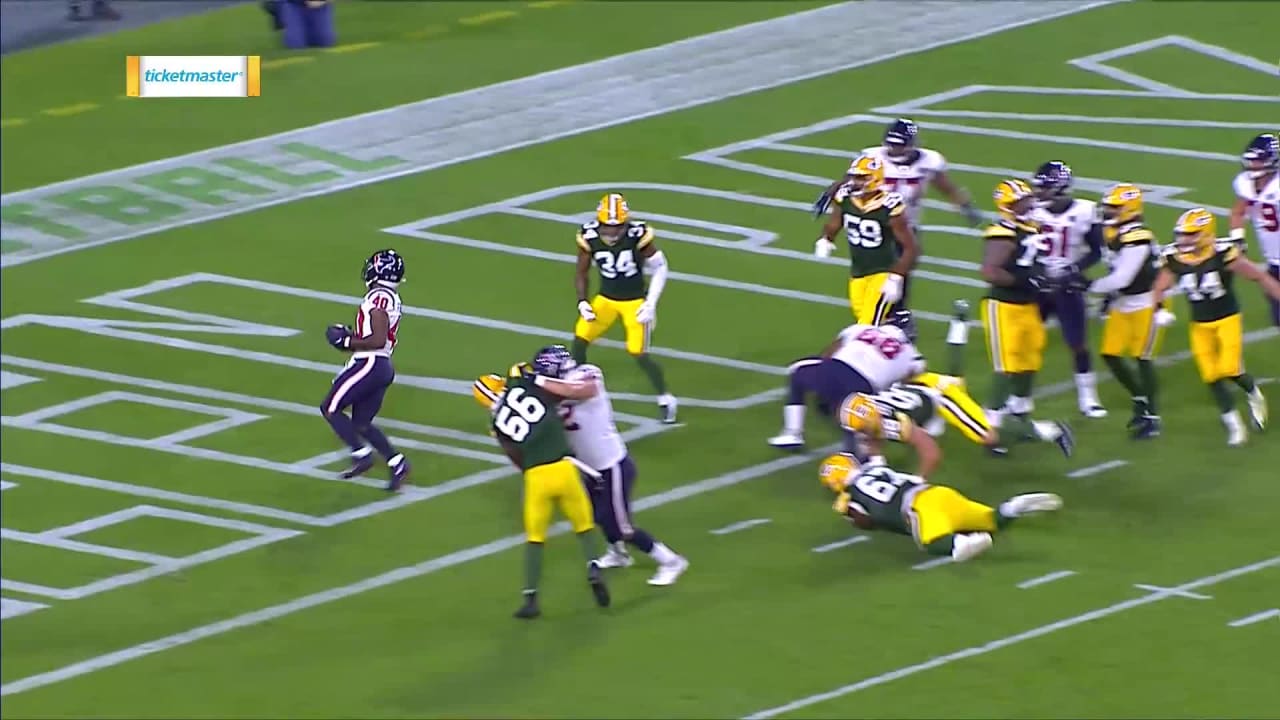 Josh Ferguson finds a gap for late Texans TD