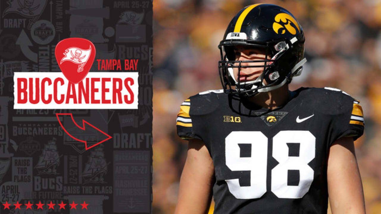 Tampa Bay Buccaneers select Iowa defensive end Anthony Nelson No. 107 ...