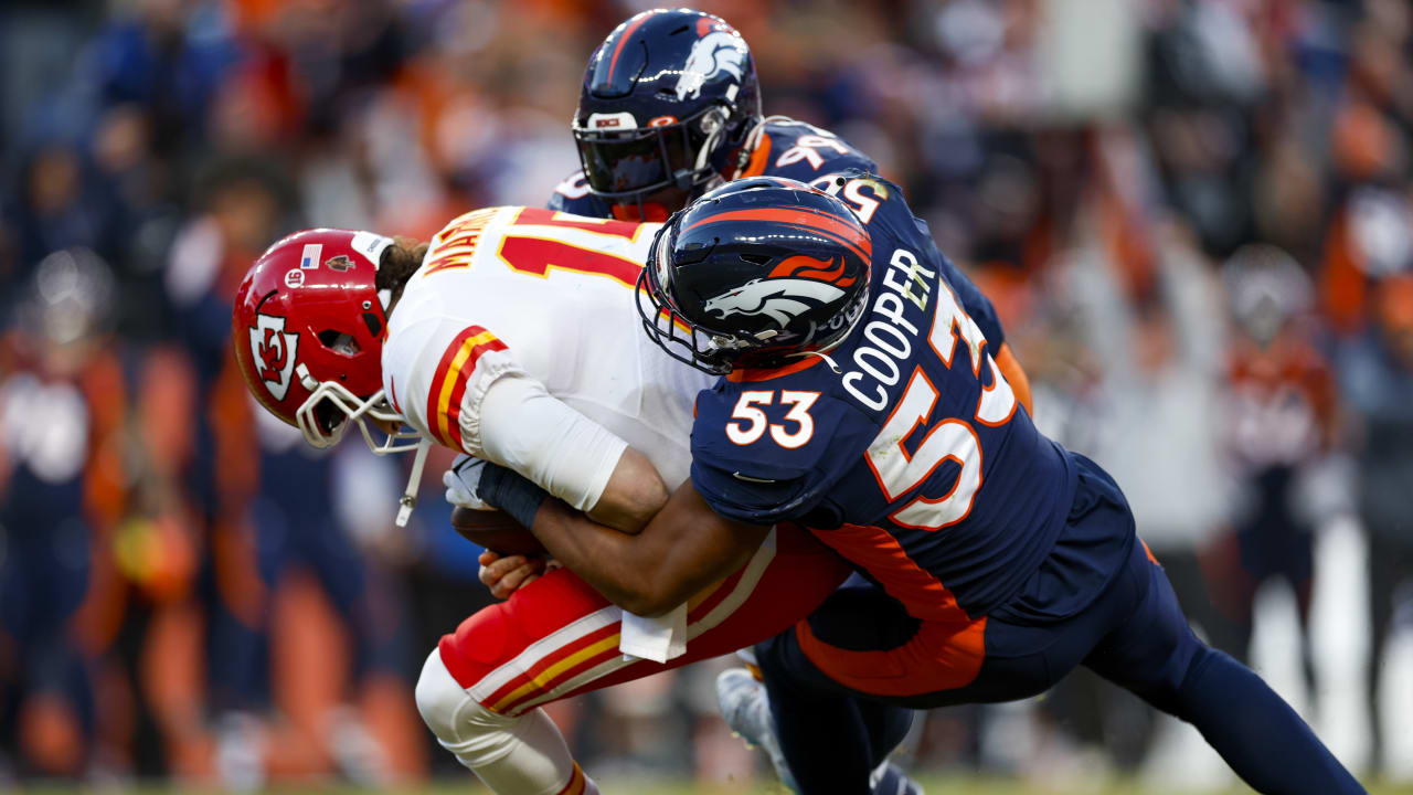 Denver Broncos linebacker Jonathon Cooper runs Kansas City Chiefs ...