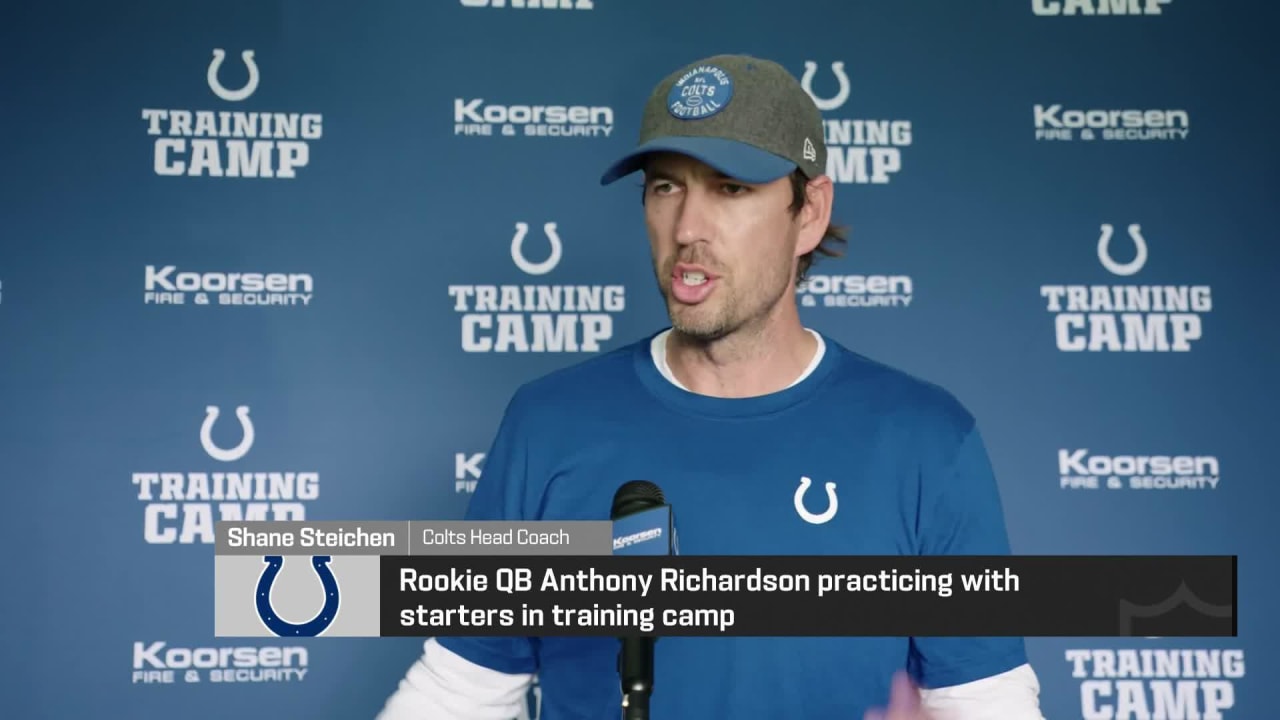 Indianapolis Colts head coach Shane Steichen discusses Anthony ...