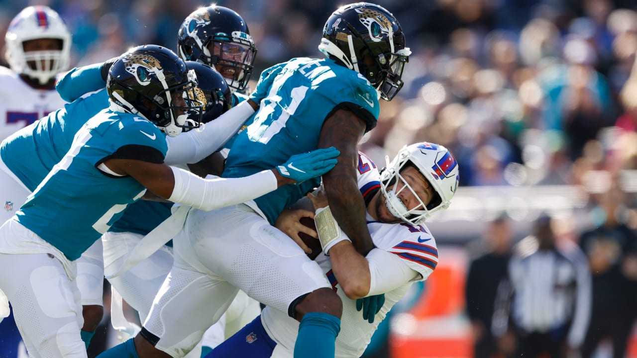 Jaguars LB Josh Allen sacks, intercepts Bills QB Josh Allen to make NFL ...