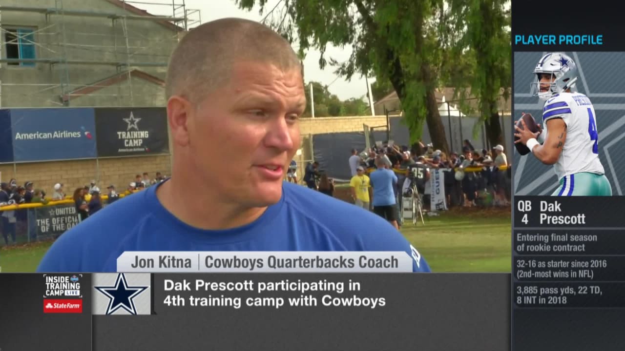 Dallas Cowboys quarterbacks coach Jon Kitna: Dak Prescott has ...