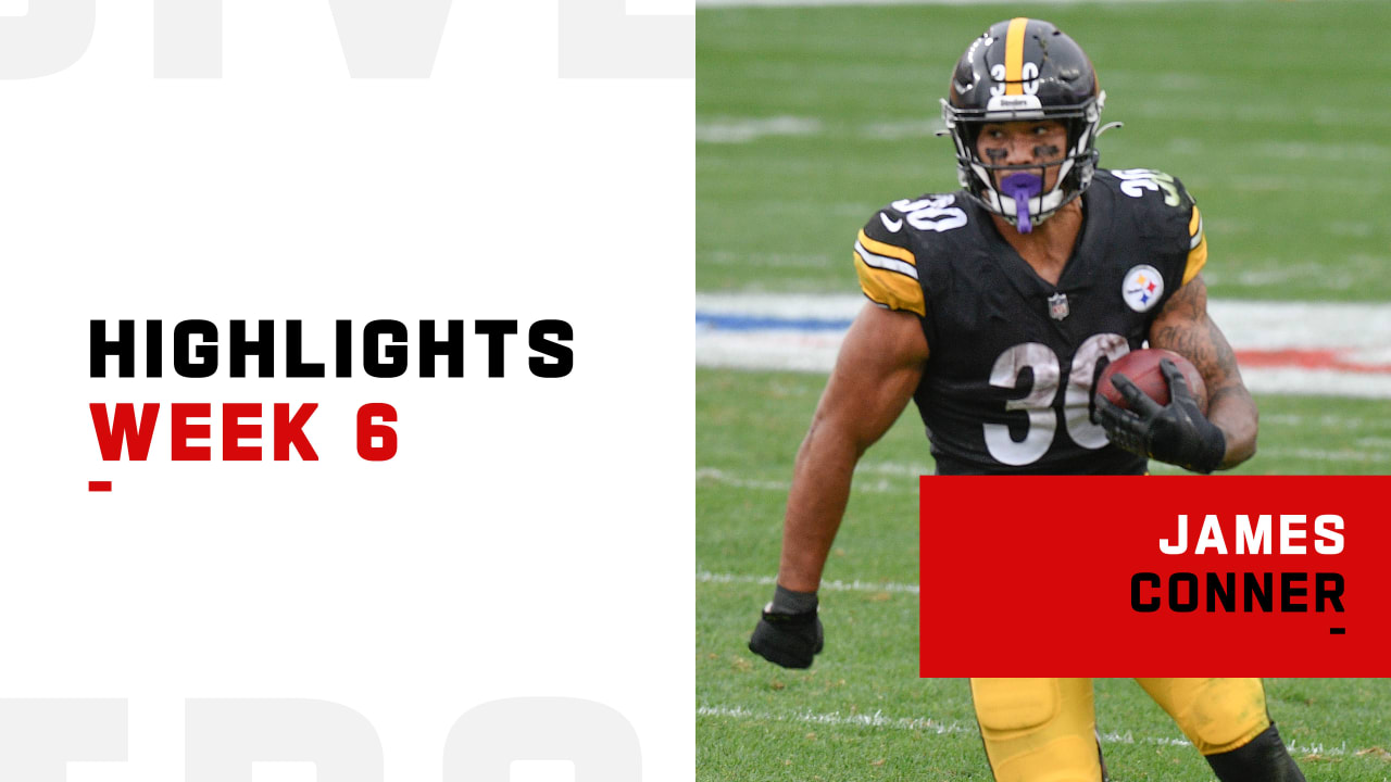 Pittsburgh Steelers running back James Conner's best runs from 101-yard ...