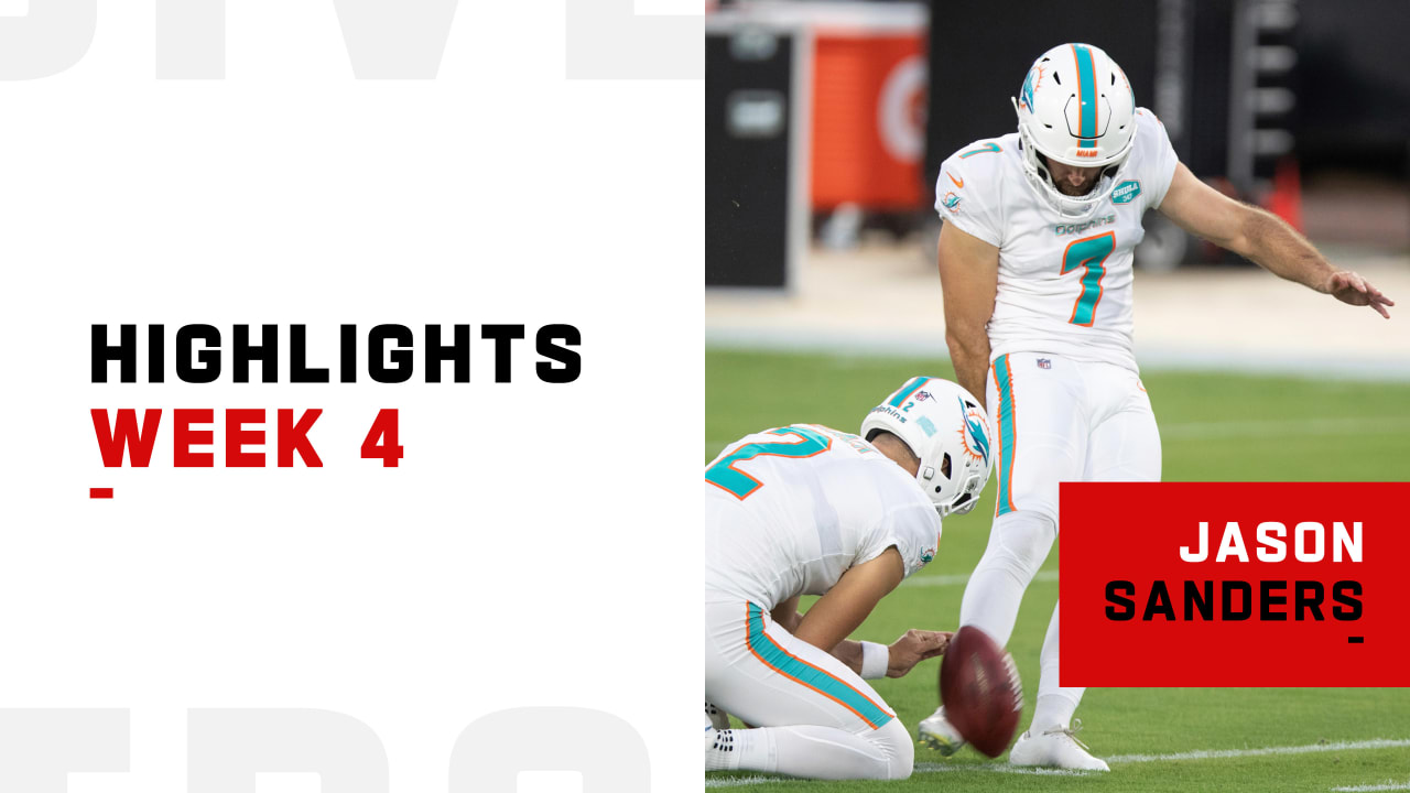 Every Miami Dolphins kicker Jason Sanders FG from 15-point game | Week 4