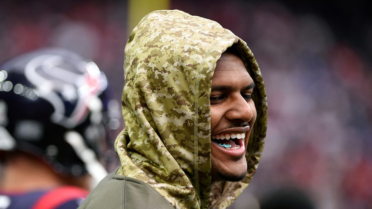 Deshaun Watson & J.J. Watt rap while recovering