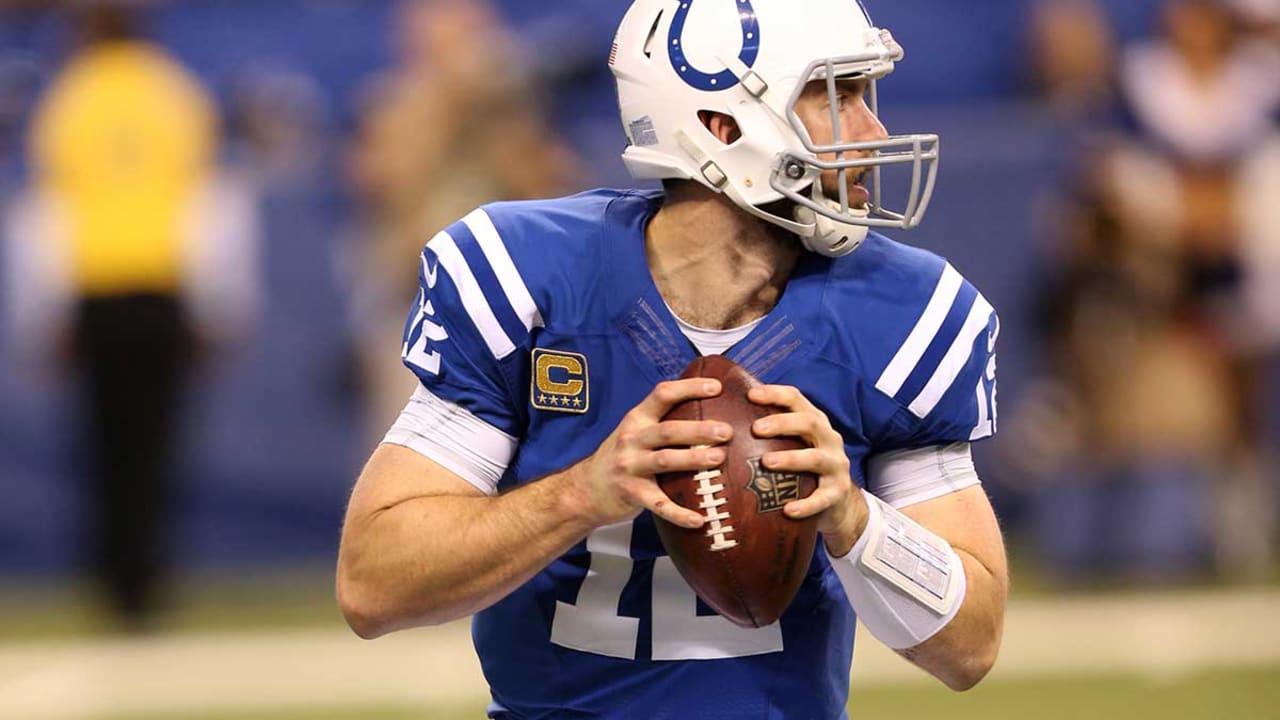 Injuries: Andrew Luck (shoulder, elbow) practicing