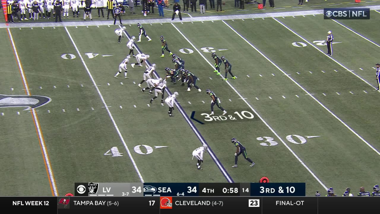 Las Vegas Raiders defensive end Maxx Crosby's epic bull rush sparks ...