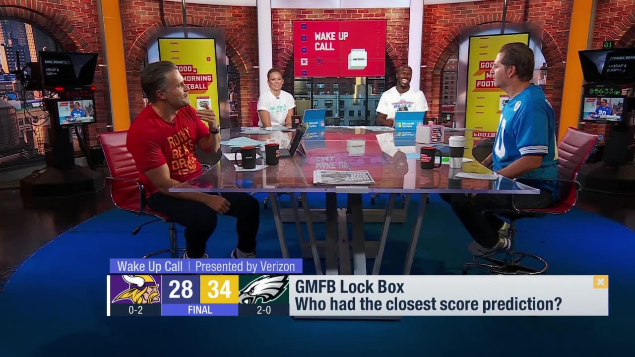 'GMFB' reveal their scores from Minnesota Vikings-Philadelphia Eagles ...