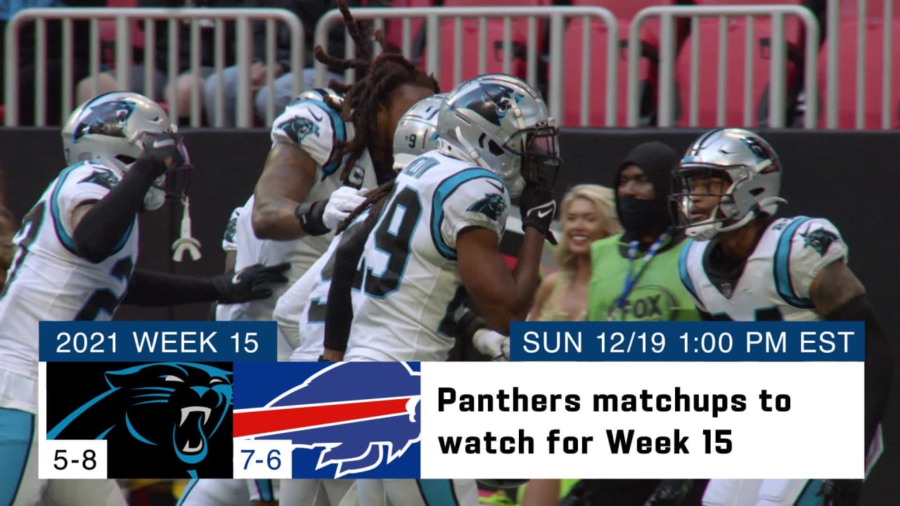 Carolina Panthers matchups to watch | Week 15