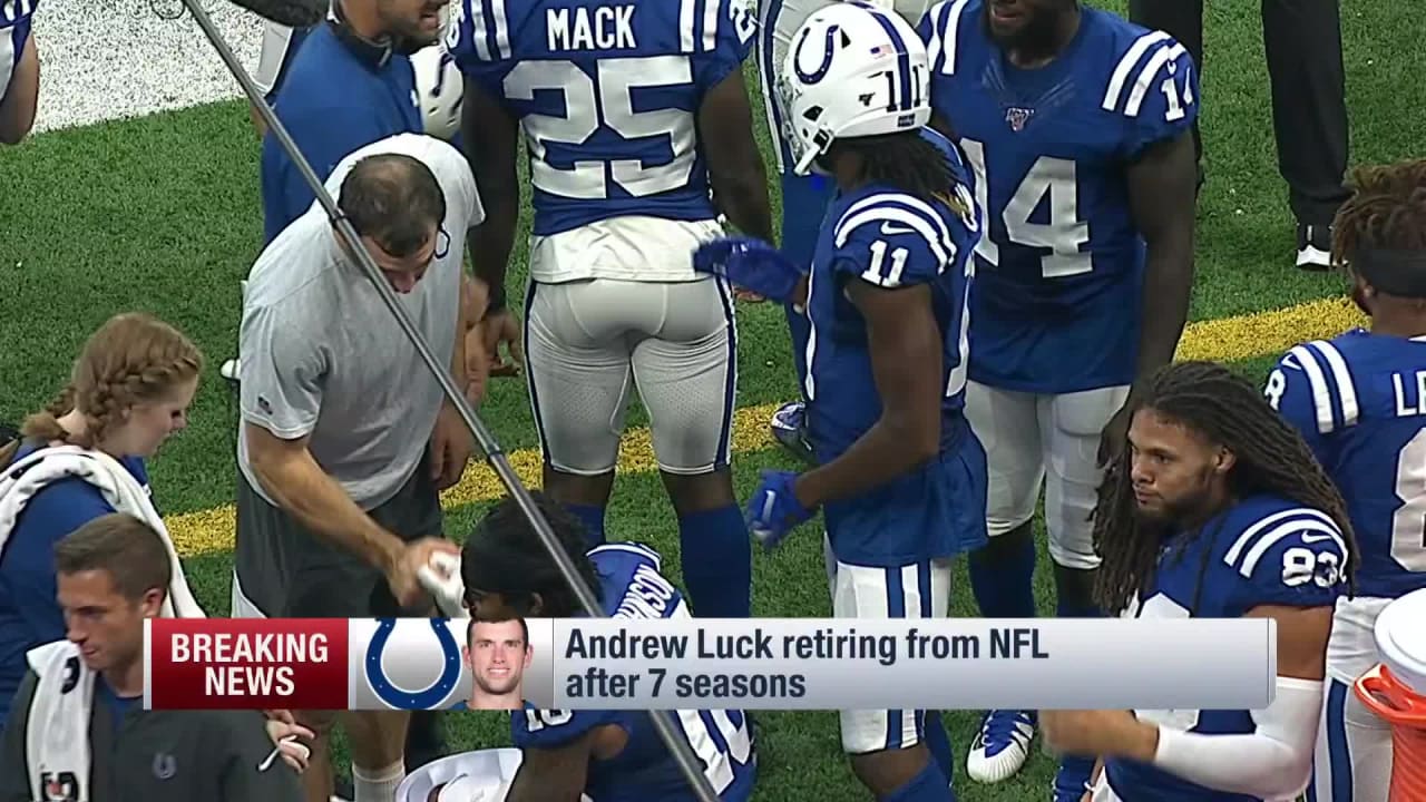 Colts QB Andrew Luck retires from the NFL