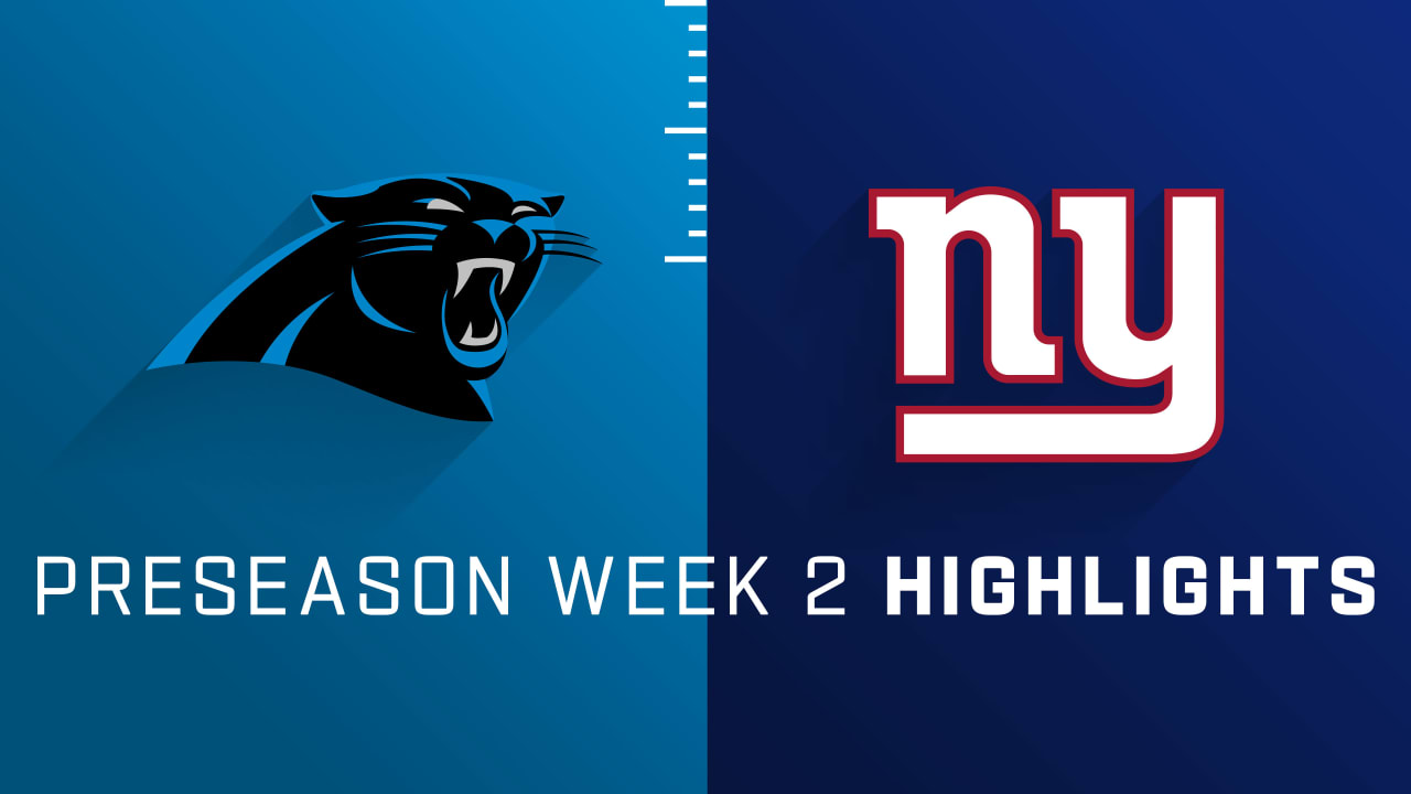 Carolina Panthers vs. New York Giants highlights | Preseason Week 2