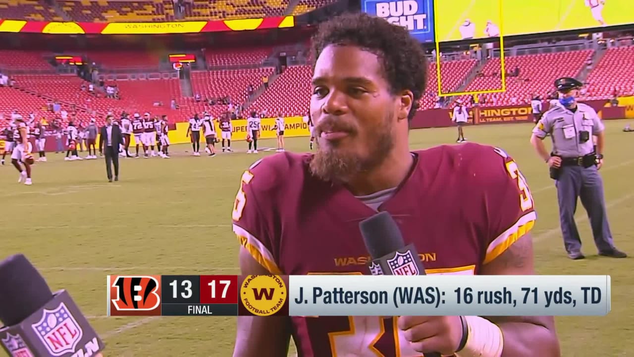 Washington Football Team rookie running back Jaret Patterson shares ...