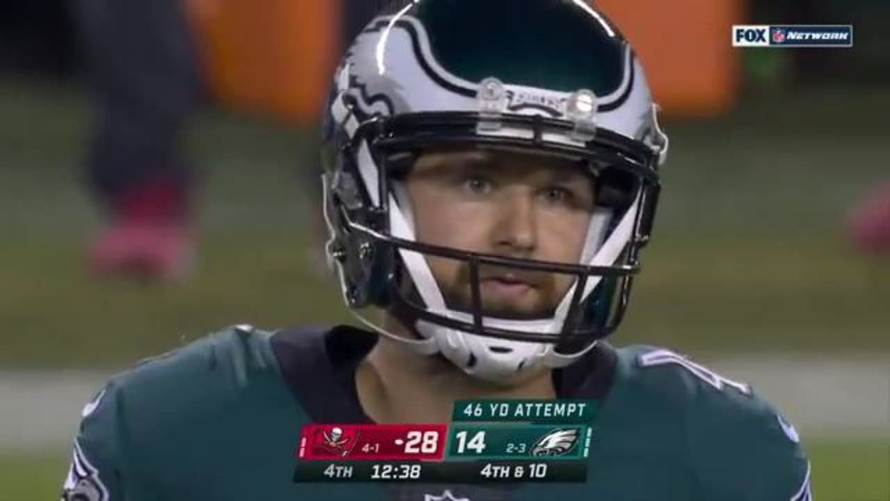 Philadelphia Eagles kicker Jake Elliott pushes 46-yard field goal try ...