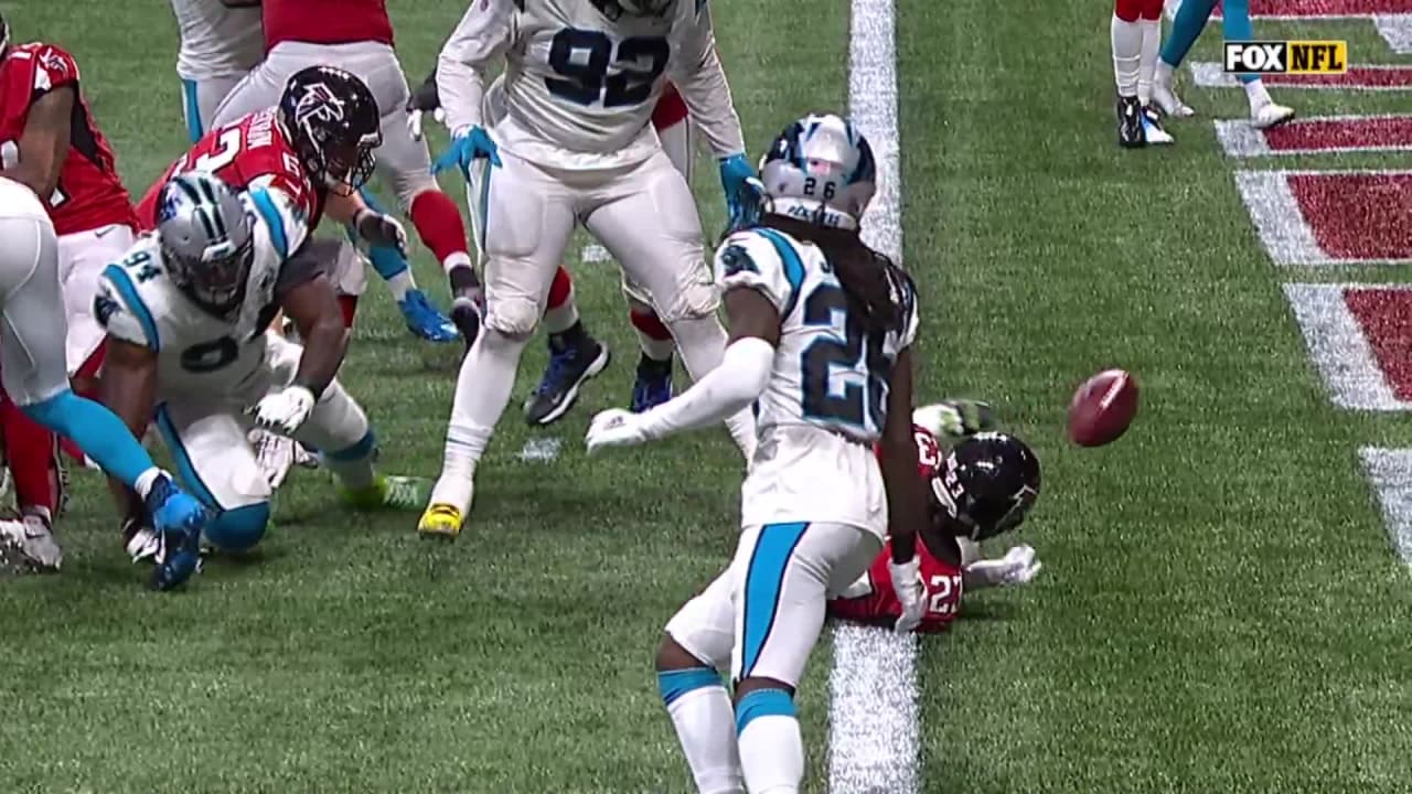 Brian Hill shows amazing control on TD extension