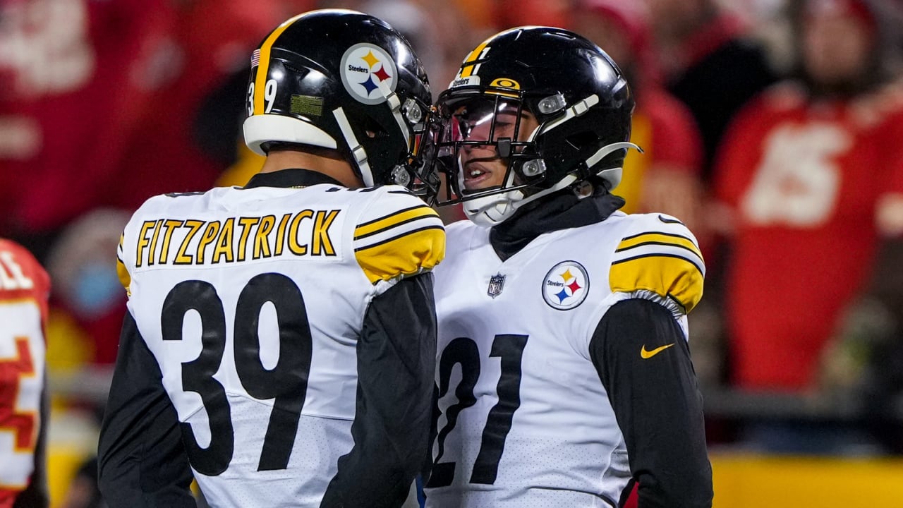 Pittsburgh Steelers safety Minkah Fitzpatrick flies out of a cannon for ...