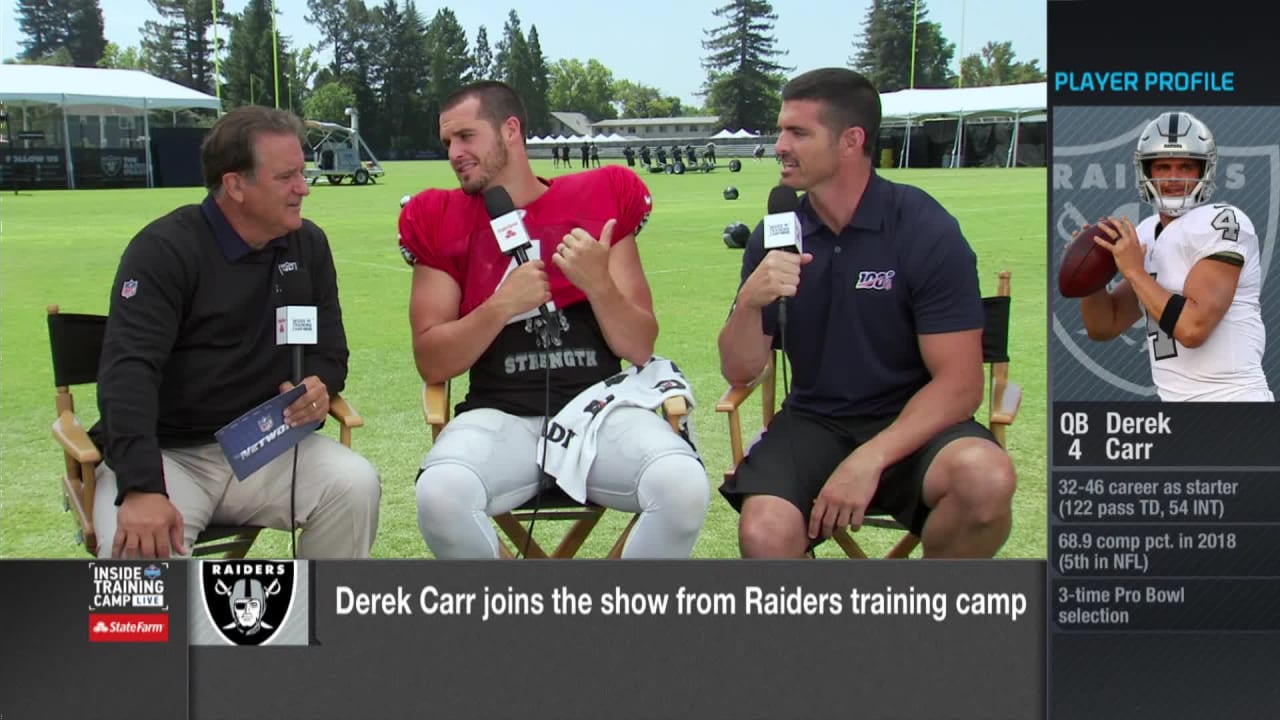 Oakland Raiders quarterback Derek Carr explains how brother David helps ...