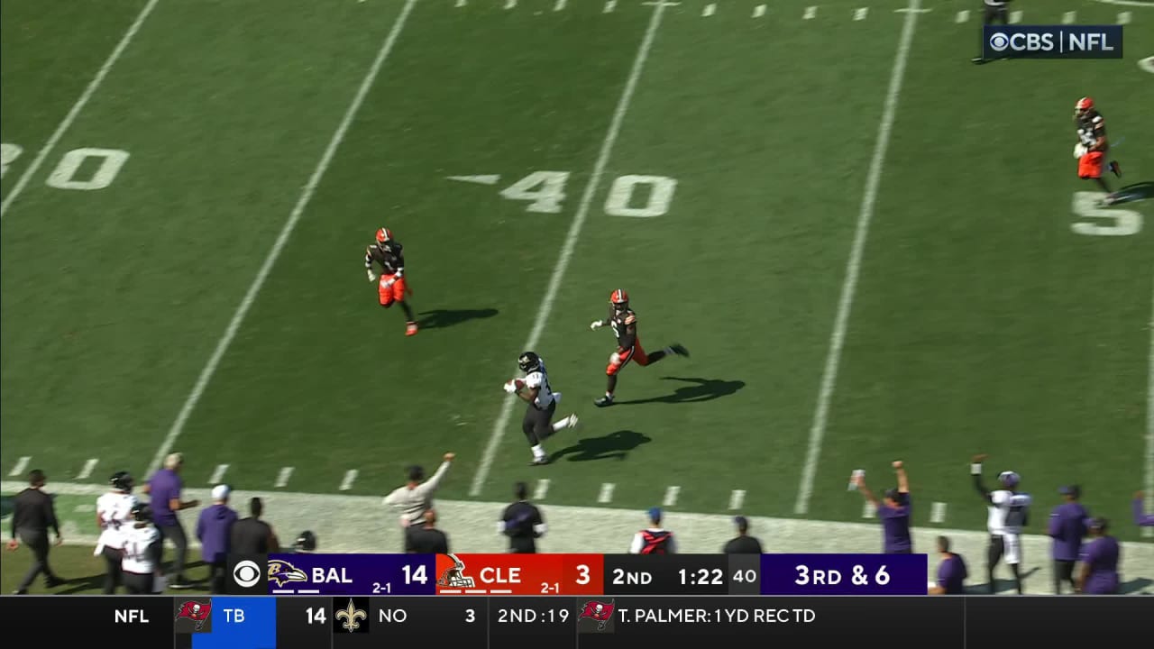 Baltimore Ravens quarterback Lamar Jackson's beautiful teardrop hits ...