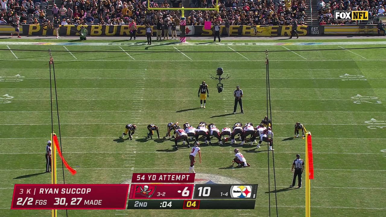 Tampa Bay Buccaneers kicker Ryan Succop's 54-yard FG sneaks barely over ...
