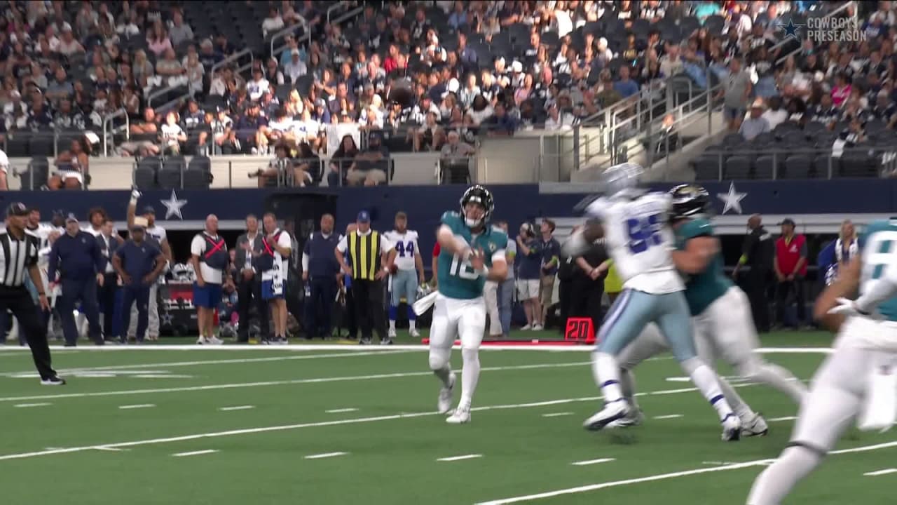 Jacksonville Jaguars quarterback Nathan Rourke connects with wide ...