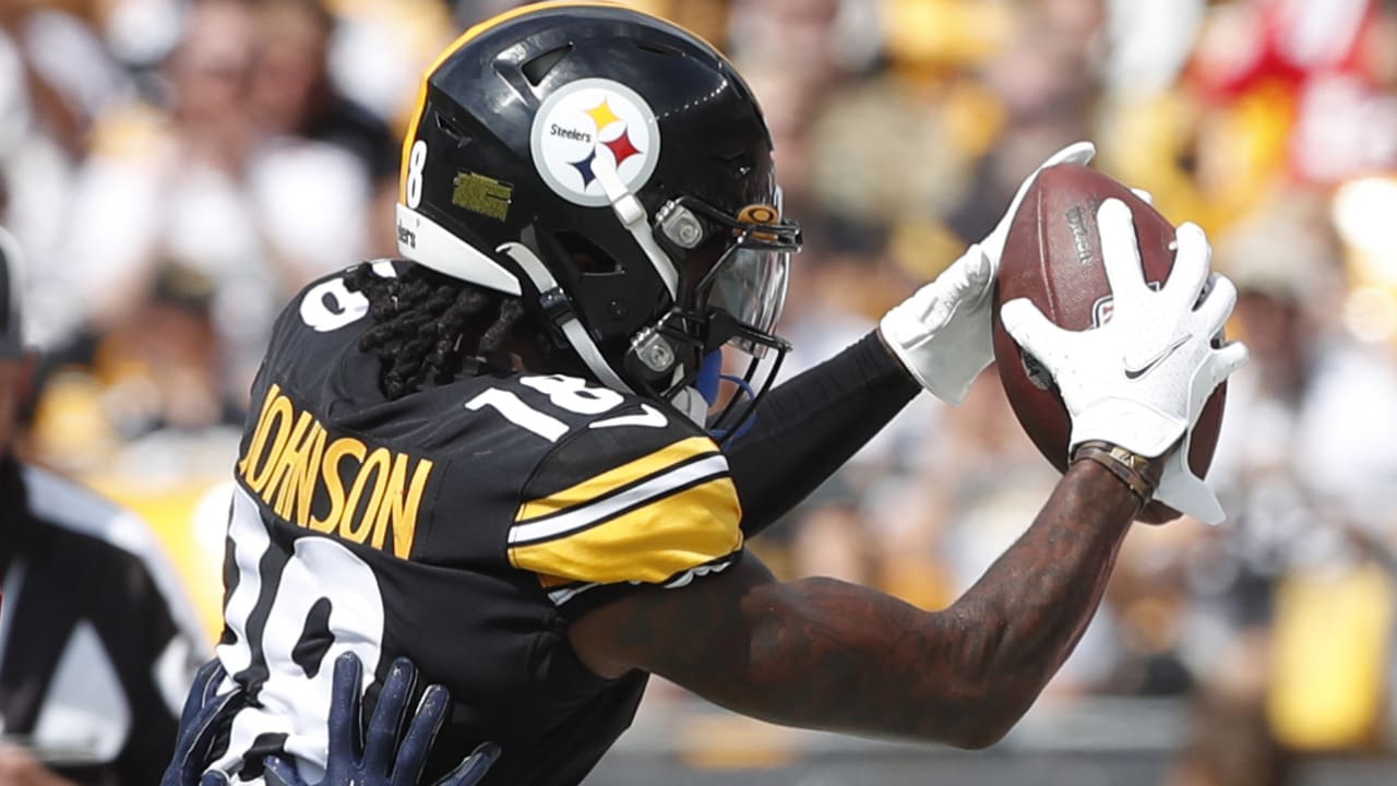 Pittsburgh Steelers wide receiver Diontae Johnson hauls in diving catch ...