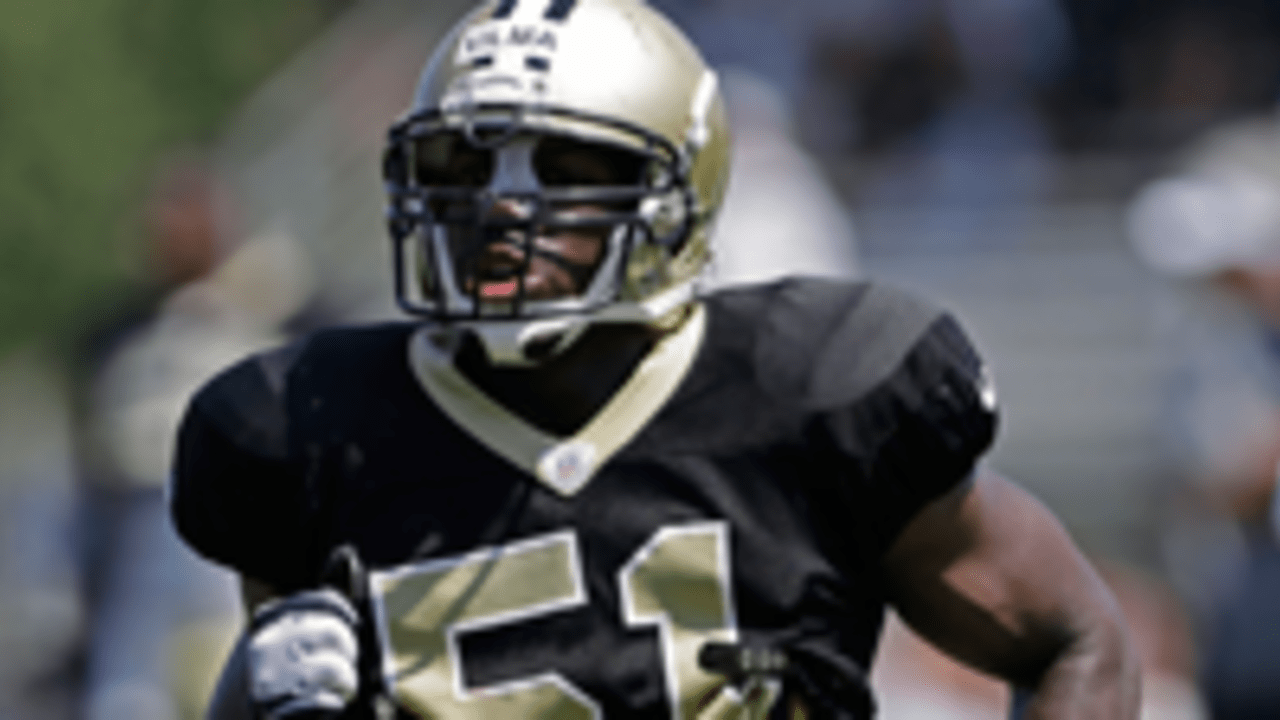 Jonathan Vilma working out with Atlanta Falcons