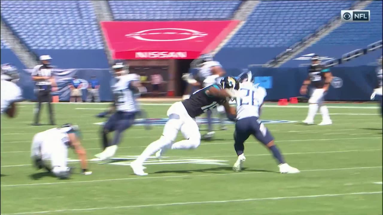 Tennessee Titans rookie cornerback Kristian Fulton reads tip perfectly ...