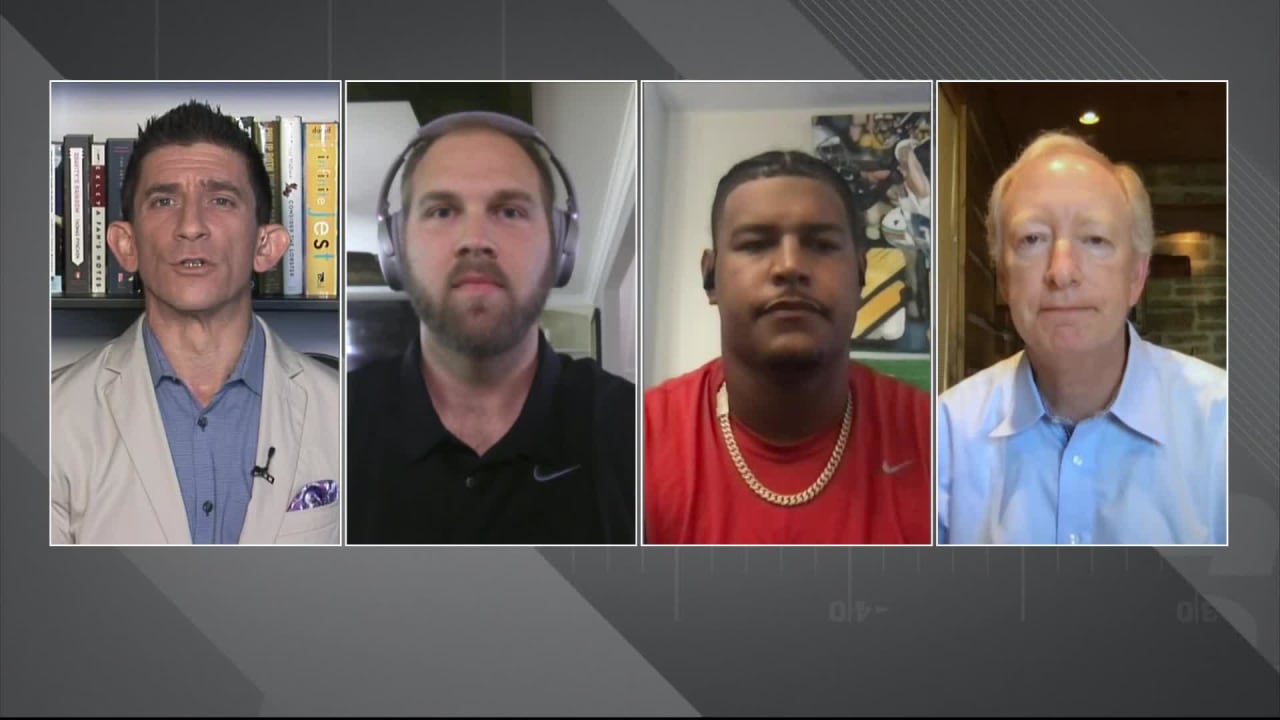 Mitchell Schwartz, Zach Banner, Marc Dollinger and Andrew Siciliano ...