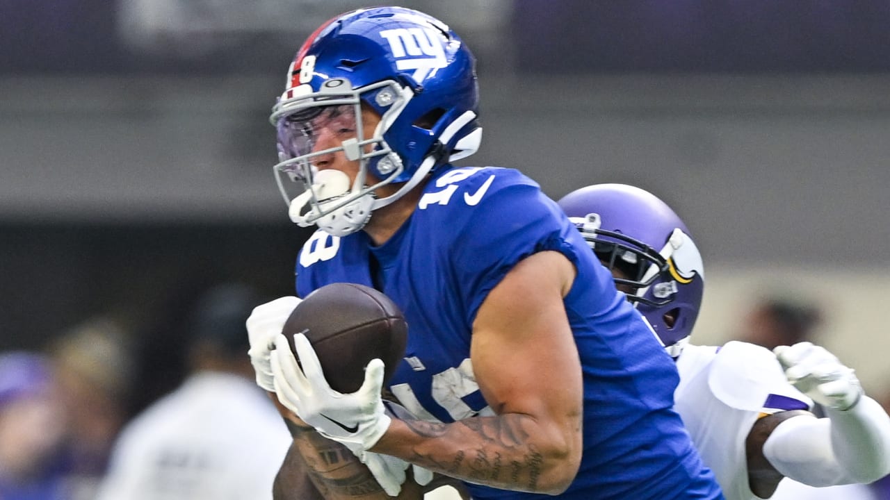 New York Giants quarterback Daniel Jones and wide receiver Isaiah ...