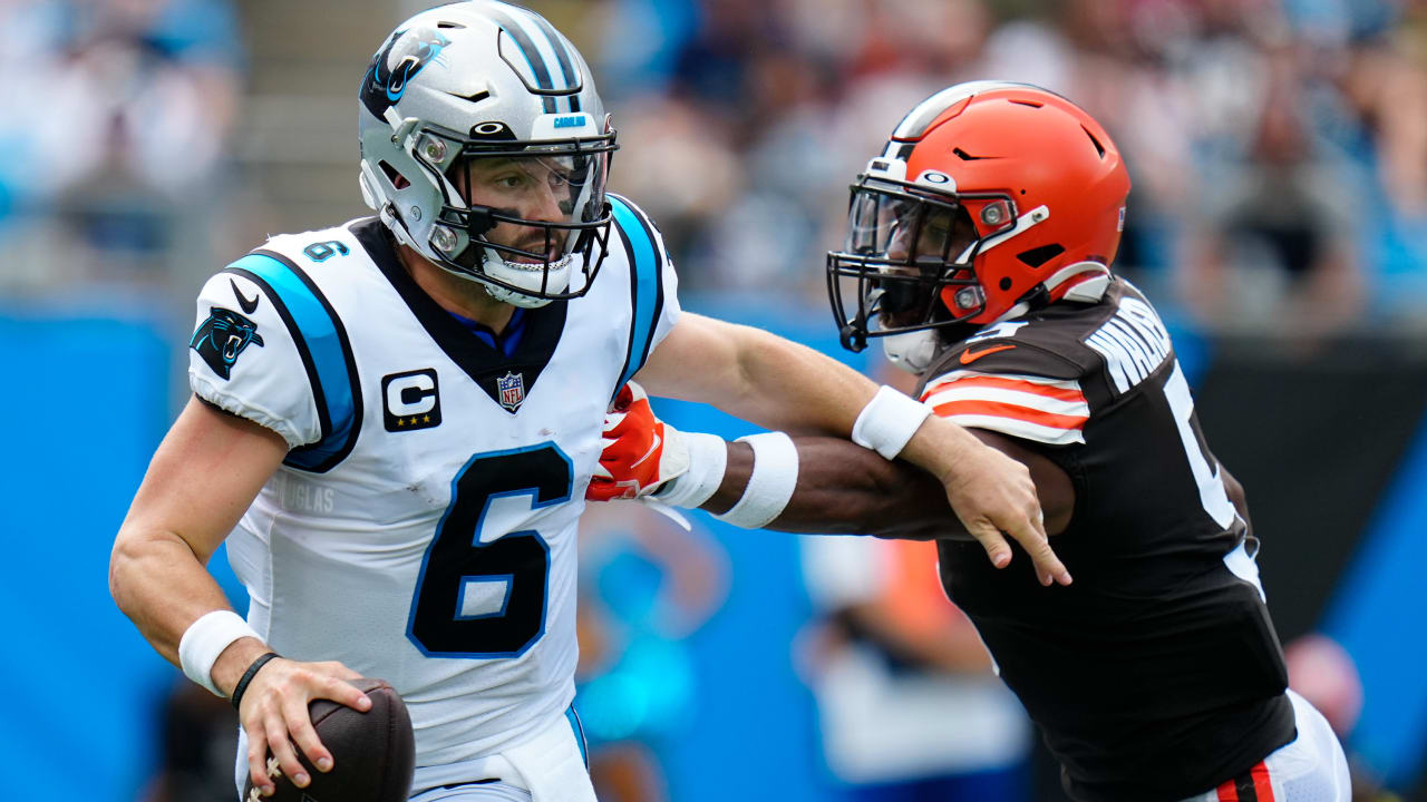 Carolina Panthers quarterback Baker Mayfield slings 50-yard laser to ...