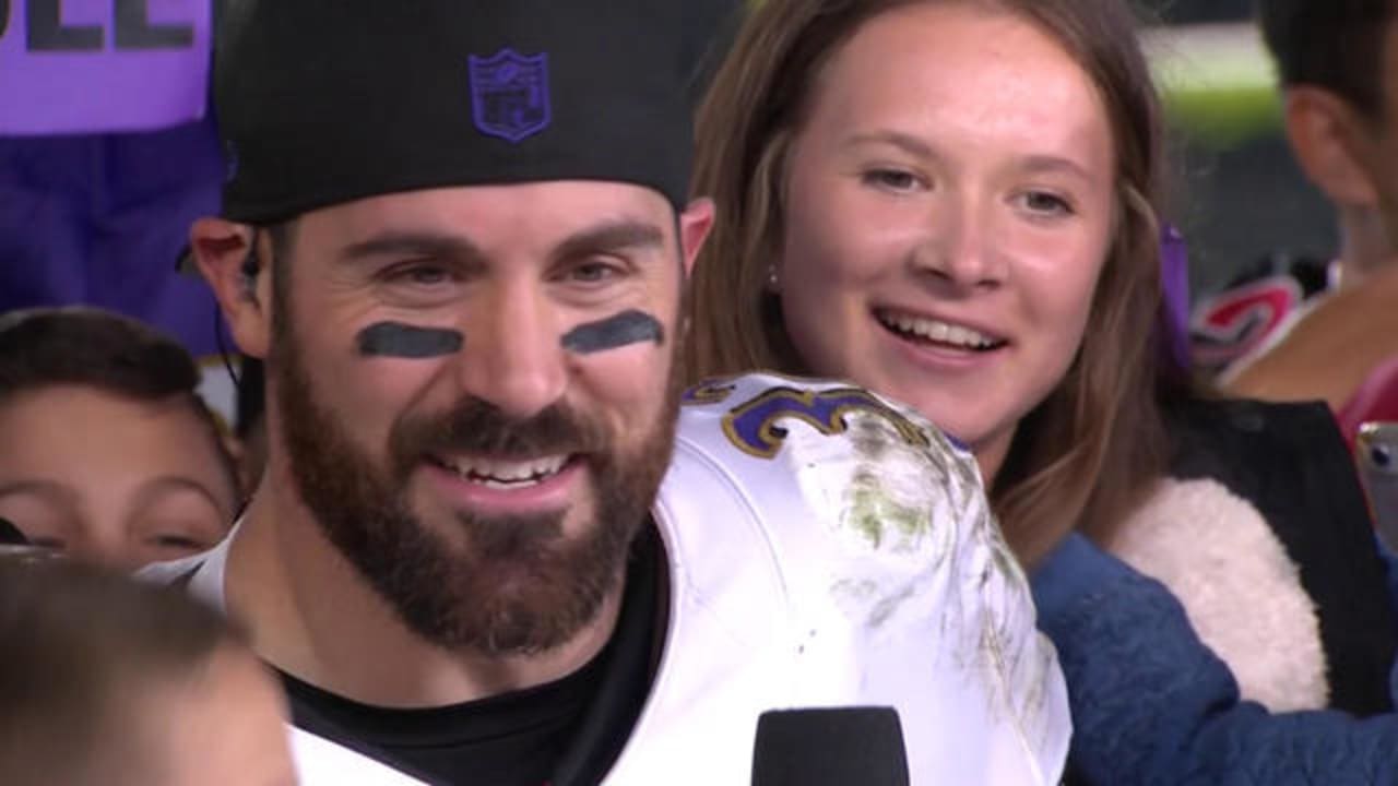 The Weddle family swarms the NFL Network postgame set
