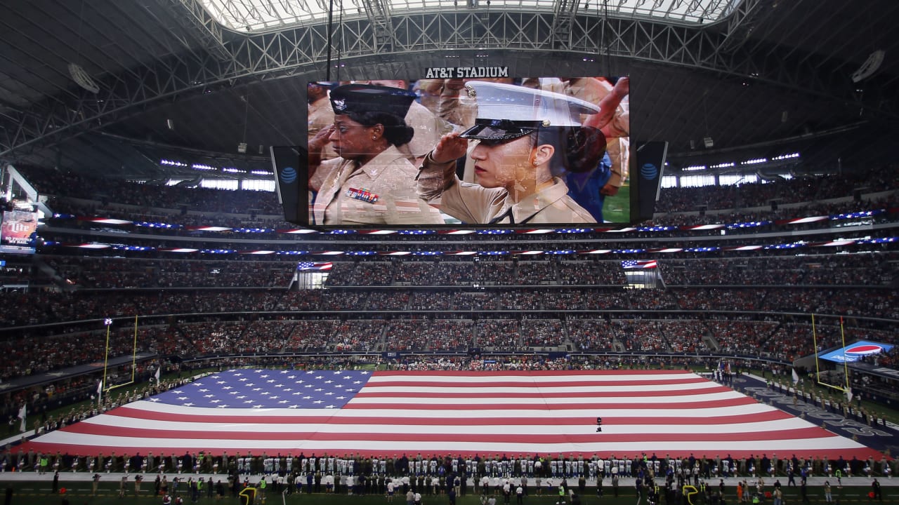 NFL teams, players honor troops on Veterans Day