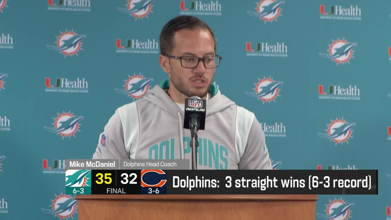 Miami Dolphins head coach Mike McDaniel: Chicago Bears quarterback ... Miami Dolphins head coach Mike McDaniel: Chicago Bears quarterback ...