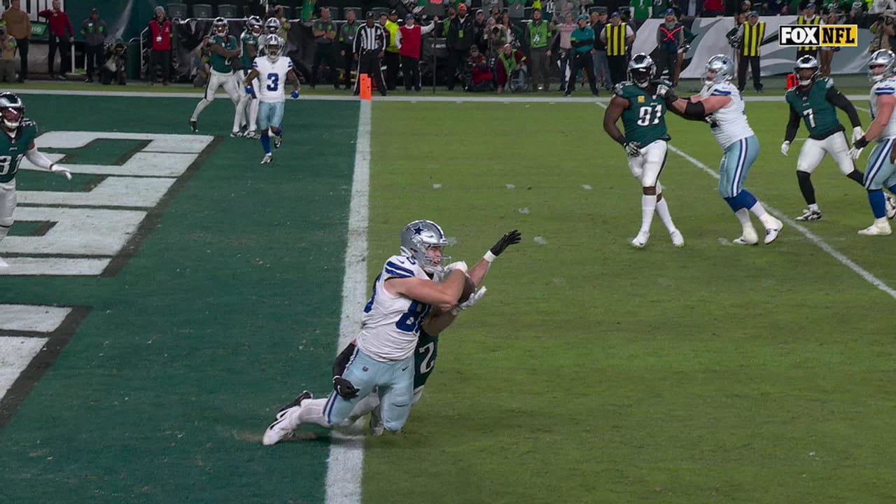 Philadelphia Eagles stop Dallas Cowboys tight end Luke Schoonmaker's ...