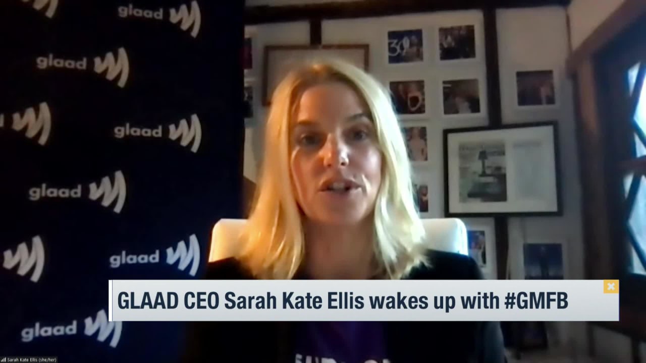 GLAAD CEO Sarah Kate Ellis wakes up with 'GMFB' to celebrate Spirit Day