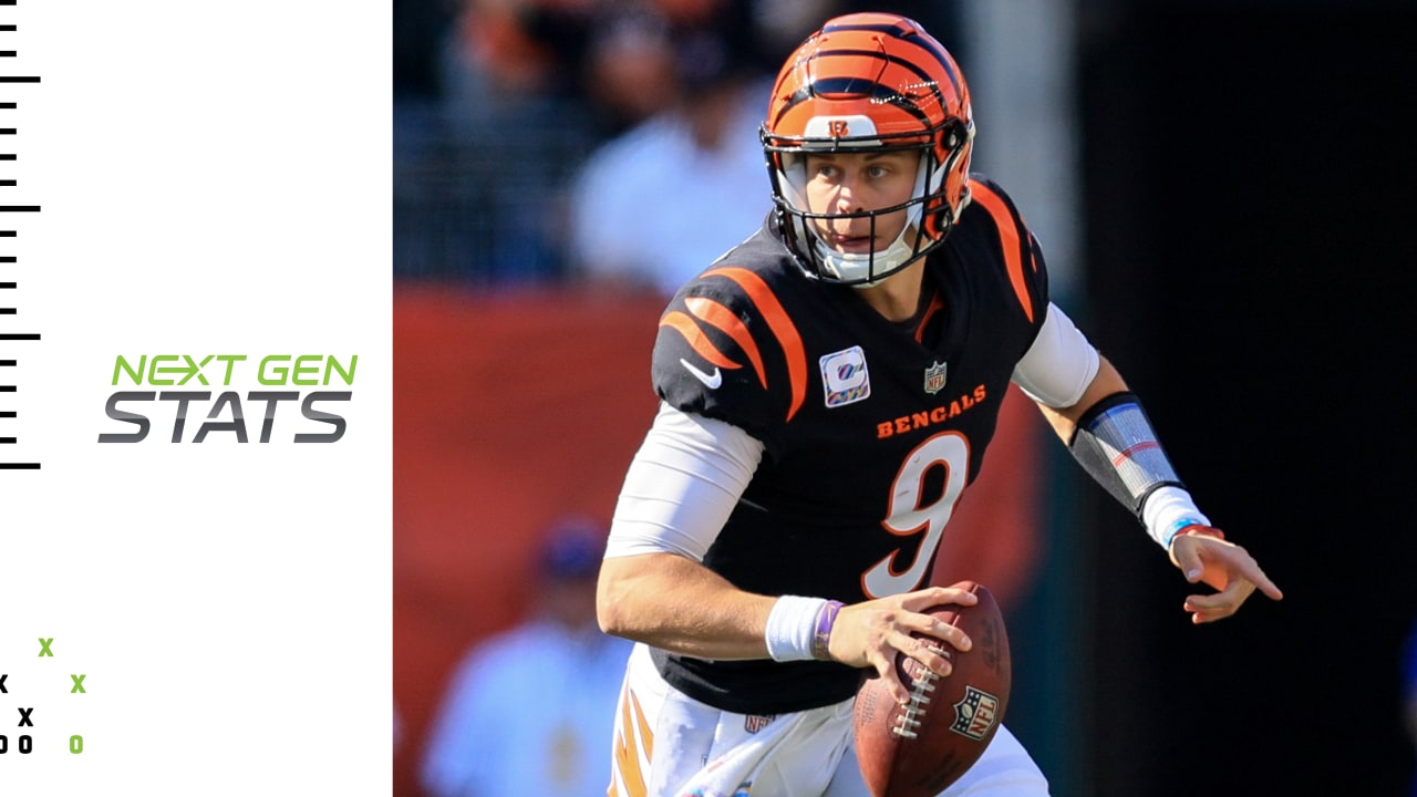 Next Gen Stats: Bengals' quarterback Joe Burrow's 5 most improbable ...