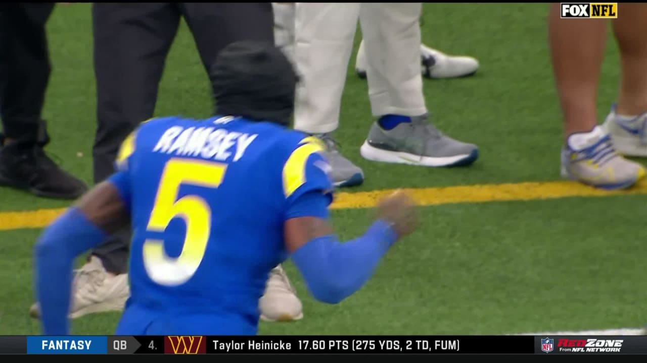 Los Angeles Rams CB Jalen Ramsey, LB Bobby Wagner have HEATED sideline ...