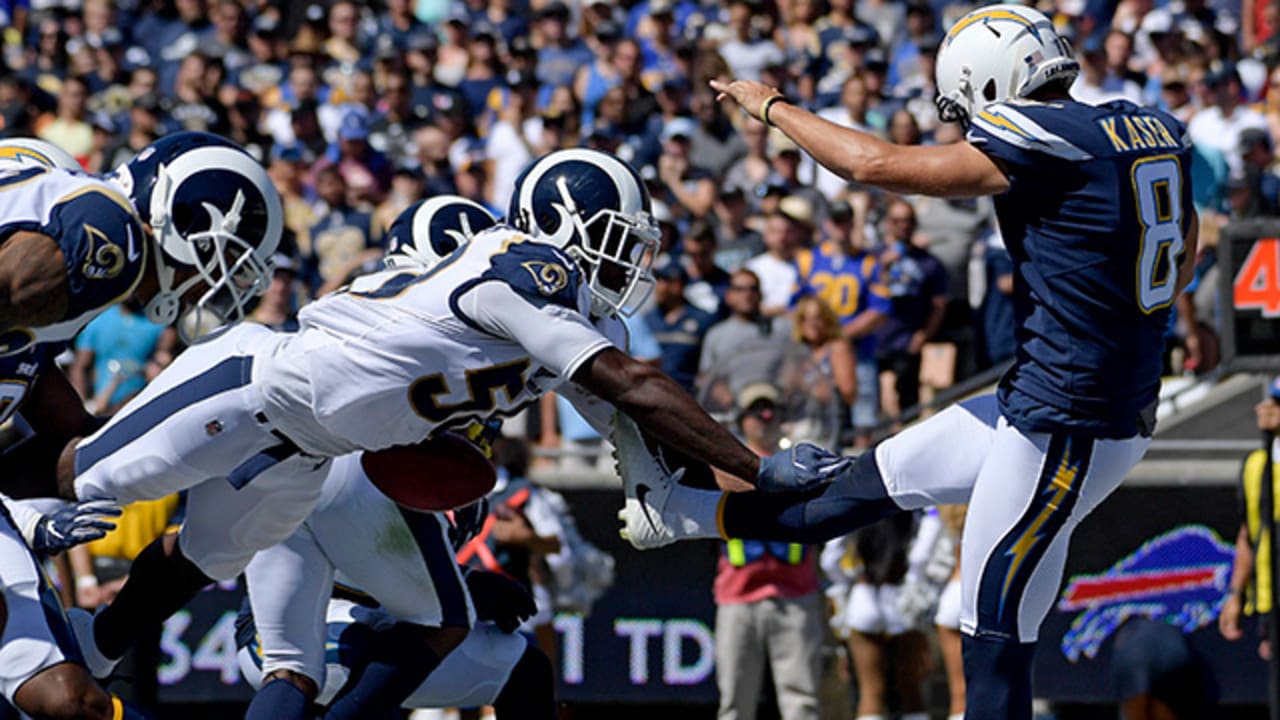 Cory Littleton careens through line to block punt in end zone for TD