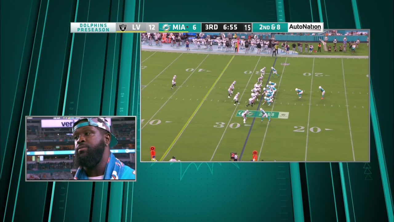 Miami Dolphins quarterback Teddy Bridgewater escapes and delivers a ...