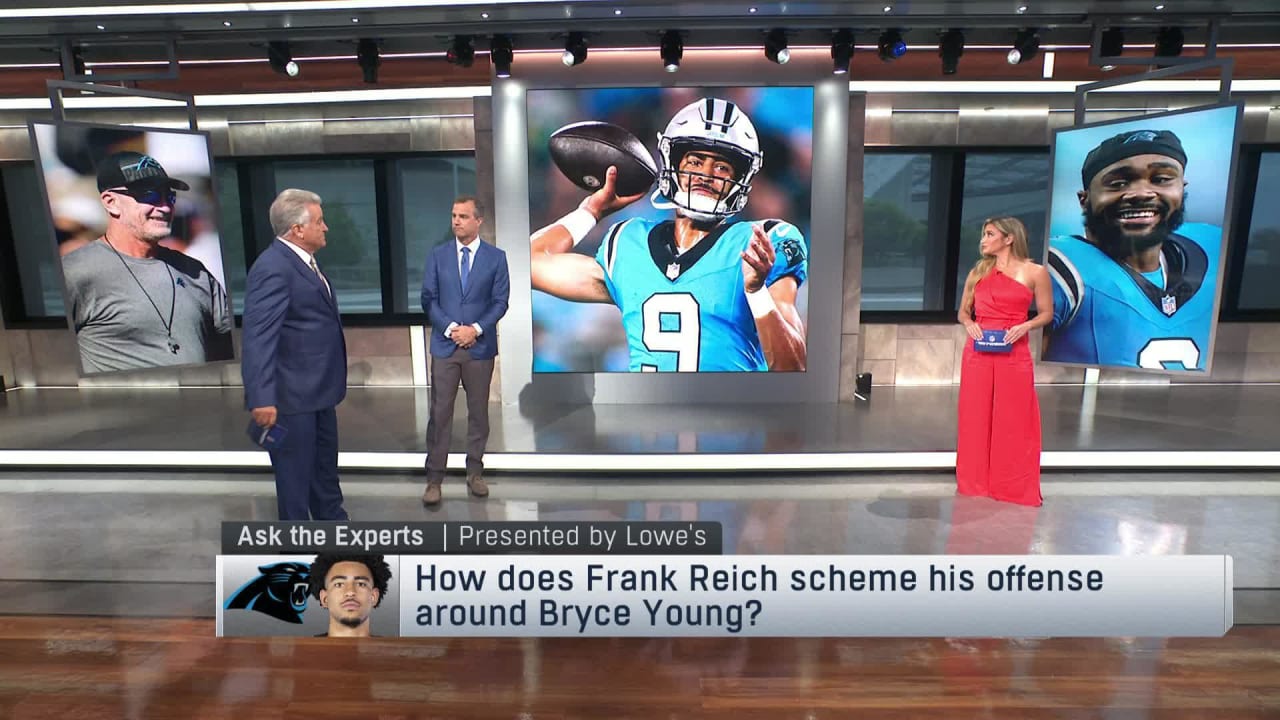 How does Carolina Panthers head coach Frank Reich scheme his offense around quarterback Bryce ...