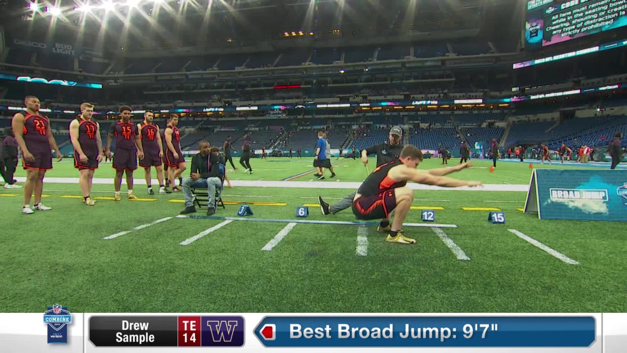 Washington tight end Drew Sample's full 2019 NFL Scouting Combine workout